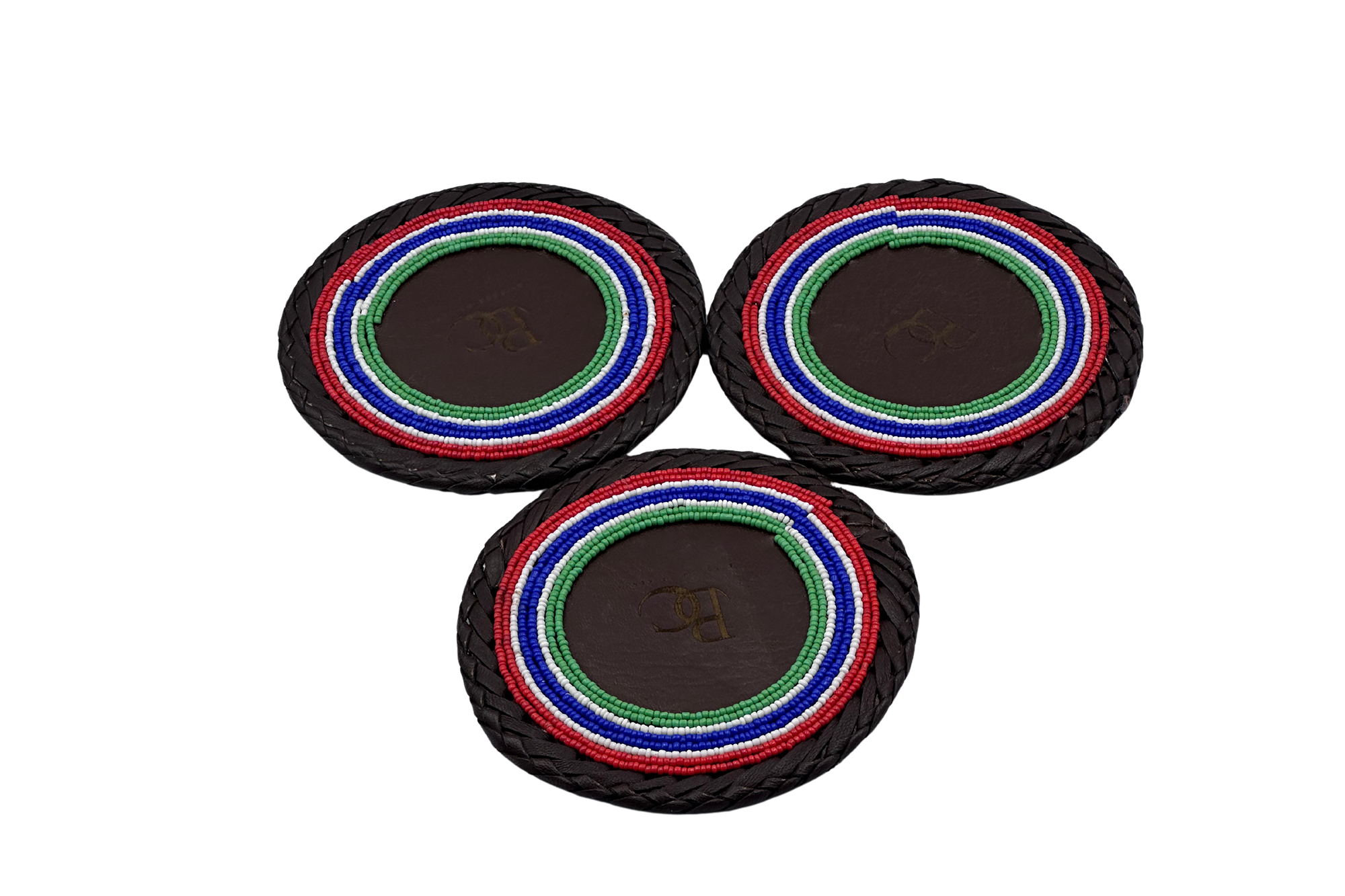Beaded Coasters Set - Masaai - A Touch Of Kenya